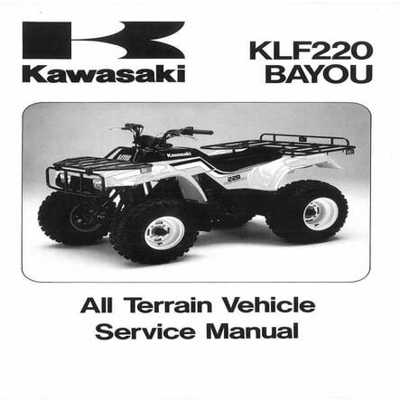 1990 Kawasaki KLF220-A3 Bayou Service Repair Manual | PDF