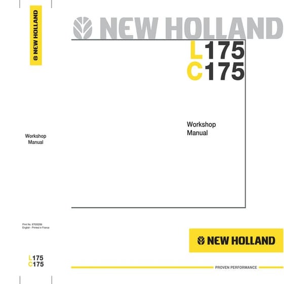 New Holland C175 Compact Track Loader Service Repair Manual | PDF