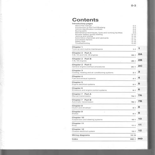 1998 FORD MUSTANG Service Repair Manual | PDF