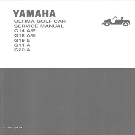 Yamaha G16 A Golf Cart Service Repair Manual Pdf
