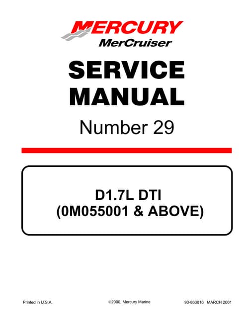 Mercury mariner outboard 115 hp service repair manual | PDF