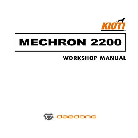 Kioti Daedong DK45 Tractor Service Repair Manual | PDF
