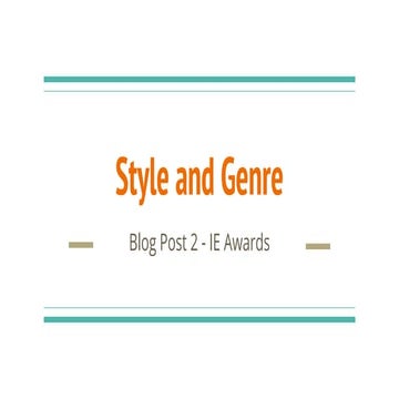 Style and genre | PPTX