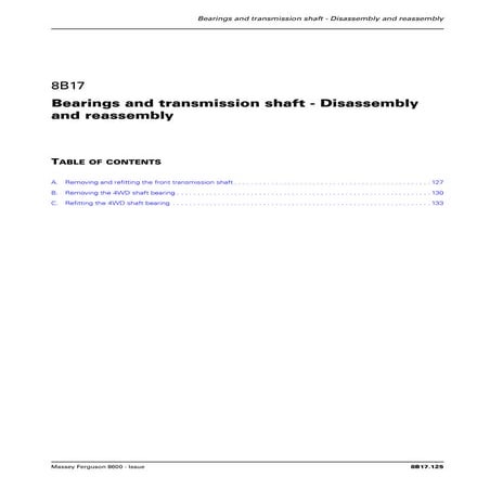 MASSEY FERGUSON MF-8690 TRACTOR Service Repair Manual | PDF