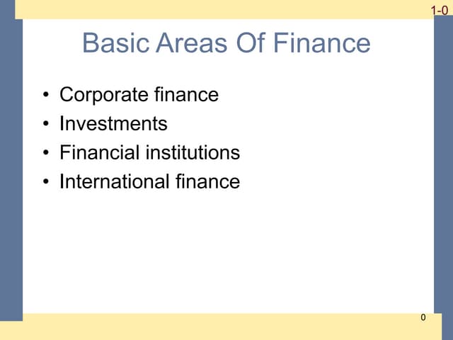 Chapter 1.An Introduction to Finance ppt | PPT