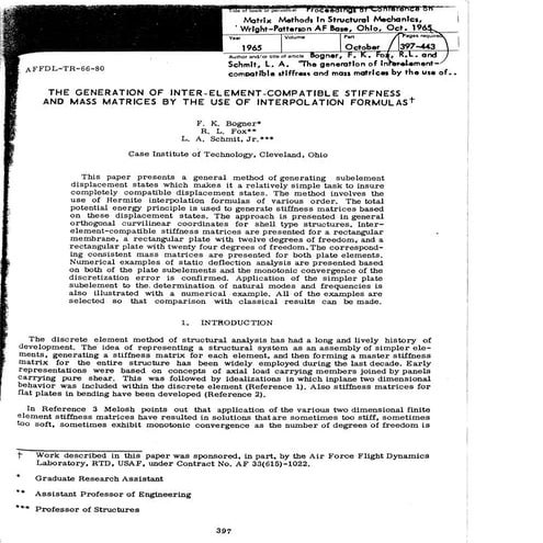 Molanos method static condensation sqrt banded matrix | PDF