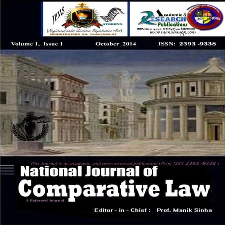 Law journal vol1 s1 2014 | PDF