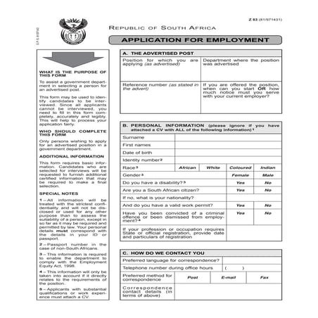 Z83form | PDF