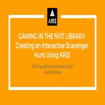 Gaming in the NYIT Library: Creating an Interactive Scavenger Hunt ...