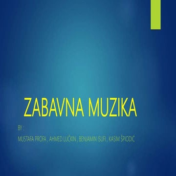 Zabavna muzika | PPTX