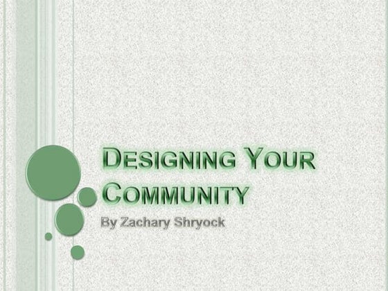 Designing your community | PPT