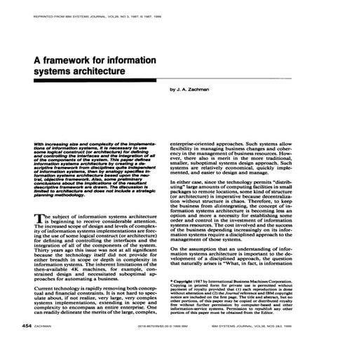 Zachman framework | PDF | Business | Business and Finance