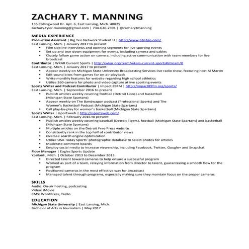 Brian Hall resume | DOC