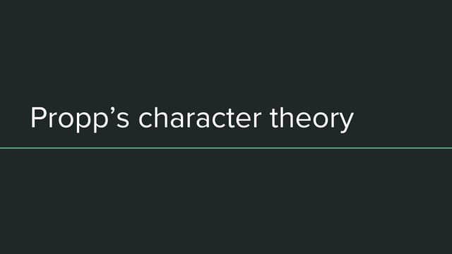 Vladimir propp’s theory in Shrek | PPTX