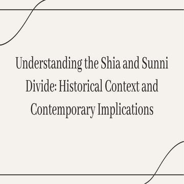 shia vs sunni historical context and book | PDF | Islam | Religion ...