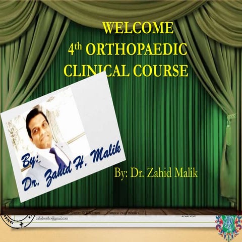 Zahid malik, DR Zahid malik, Zahid H. malik, orthopaedic exam | PPTX