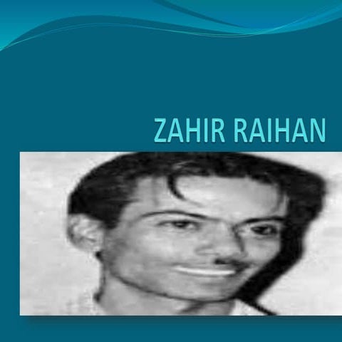Zahir raihan | PPTX