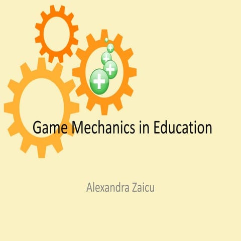 Game mechanics in education | PPSX