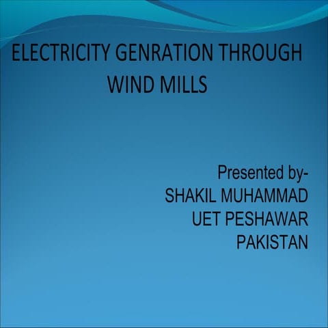 WIND TECHNOLOGY | PPT