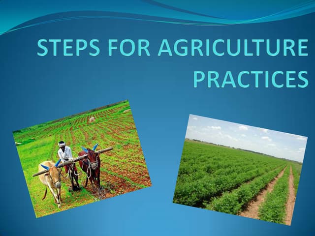 Basic practices of crop production | PDF
