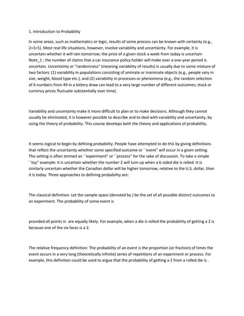 Probability And Its Axioms | PPTX