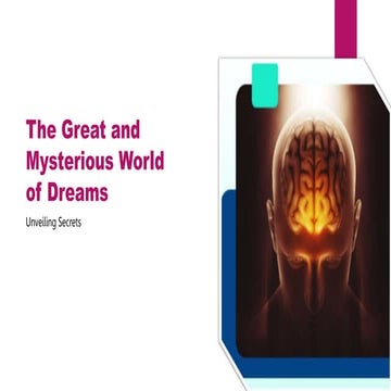 Dreams: The Science and Psychology of Dreams- Why We Dream and What It ...