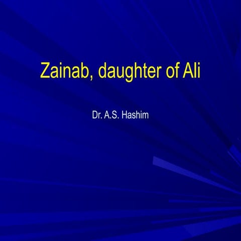 Zainab Daughter of Ali Ibn Abi Talib A.S | PPS