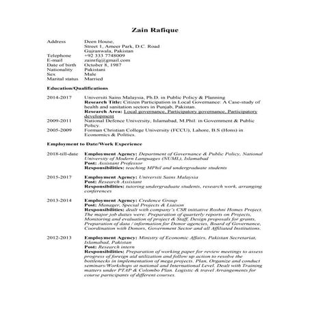 European style cv | PDF