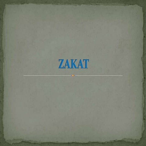 Zakat | PPTX