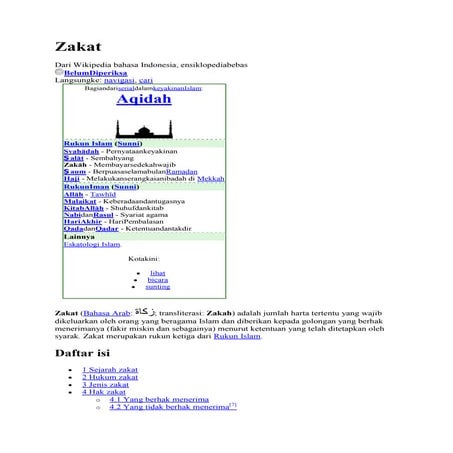 Zakat | PDF