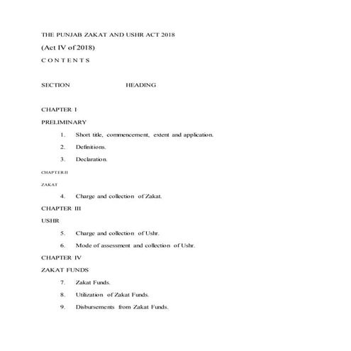 Zakat and ushar | PDF