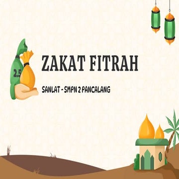 Materi Pesantren Kilat (Sanlat) : Zakat Fitrah | PDF