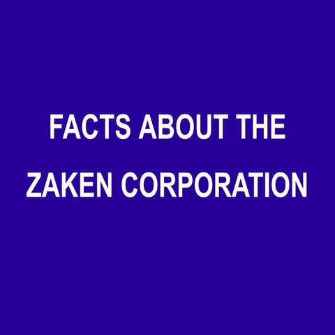 Zaken facts | PDF