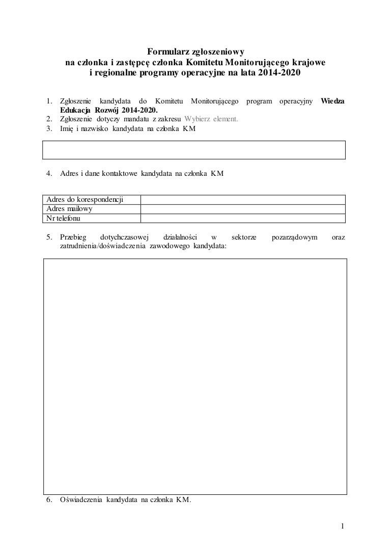 Zalacznik 1 Pobyt Czasowy