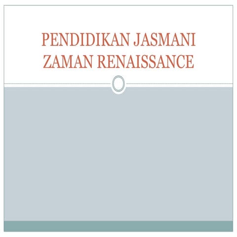 Zaman renaissance | PPTX