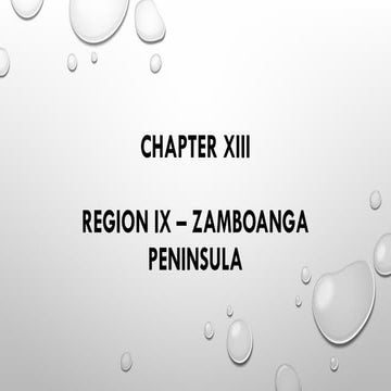 REGION 9: ZAMBOANGA PENINSULA | PPTX