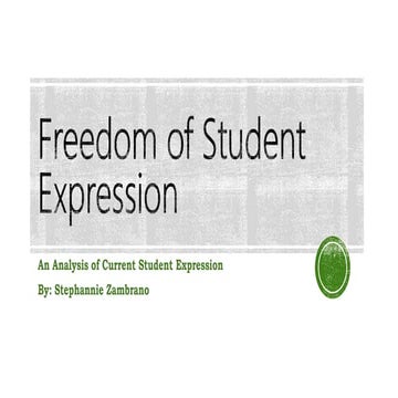 Freedom of Speech | PPTX | College Education | Education
