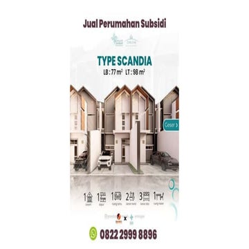 Hub. 0822 2999 8896, Rumah Subsidi Terbaik Bisa Kredit KPR Cicilan ...
