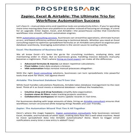 Zapier, Excel & Airtable- The Ultimate Trio for Workflow Automation Success.pdf