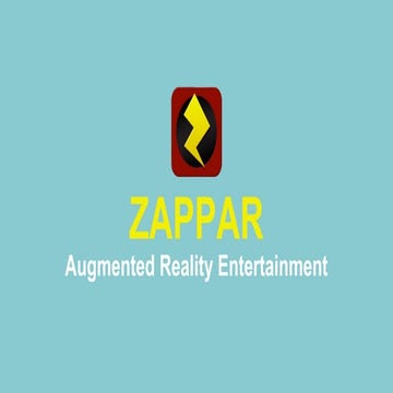 Zappar: Augmented Reality Entertainment | PDF | Augmented Reality ...