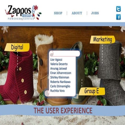 The user experience at Zappos.com | PPTX | Marketing and Advertising ...