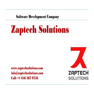 Zaptech Solutions - Software Development Company | PPT