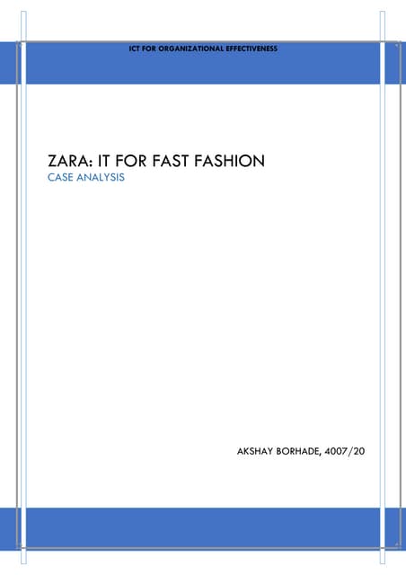 Zara Final Presentation | PPTX | Logistics and Transportation Industry | Industries