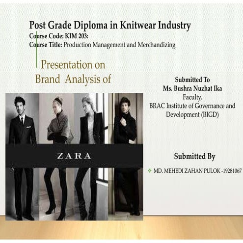 Zara Case Study (Value Chain Management) | PPTX