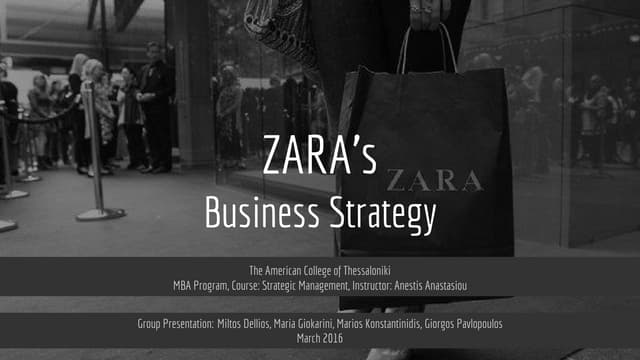 PPT on Zara | PDF