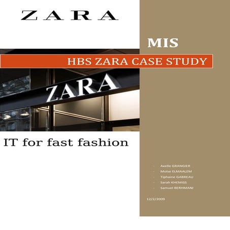 Zara Case Study | PDF