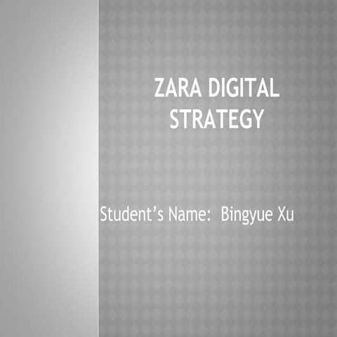 Zara digital strategy | PPTX