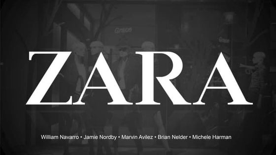 PPT on Zara | PPT