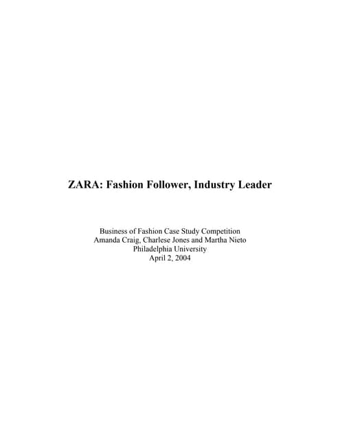 Zara presentation | PPTX