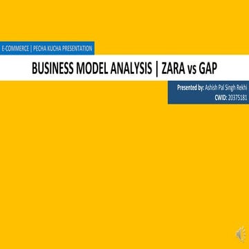 Zara and GAP Business model Analysis | PPTX